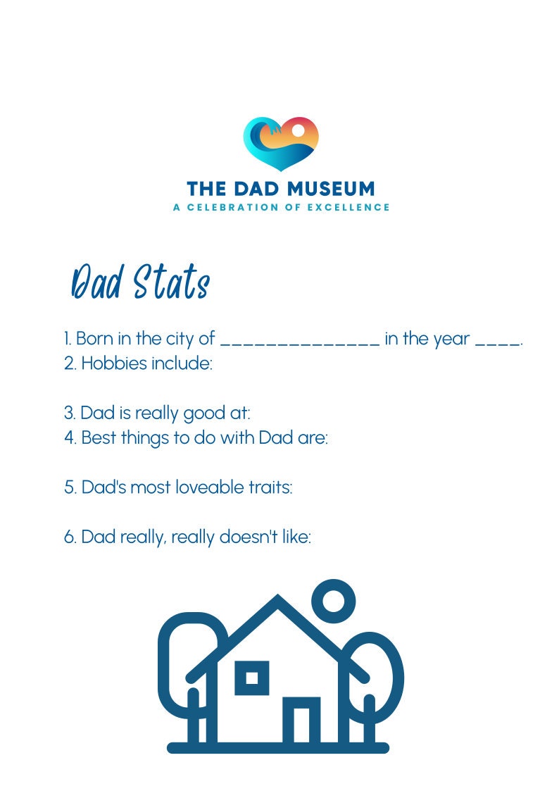 Printable Dad Museum Display Labels & Paraphernalia Kit - Unique Father ...