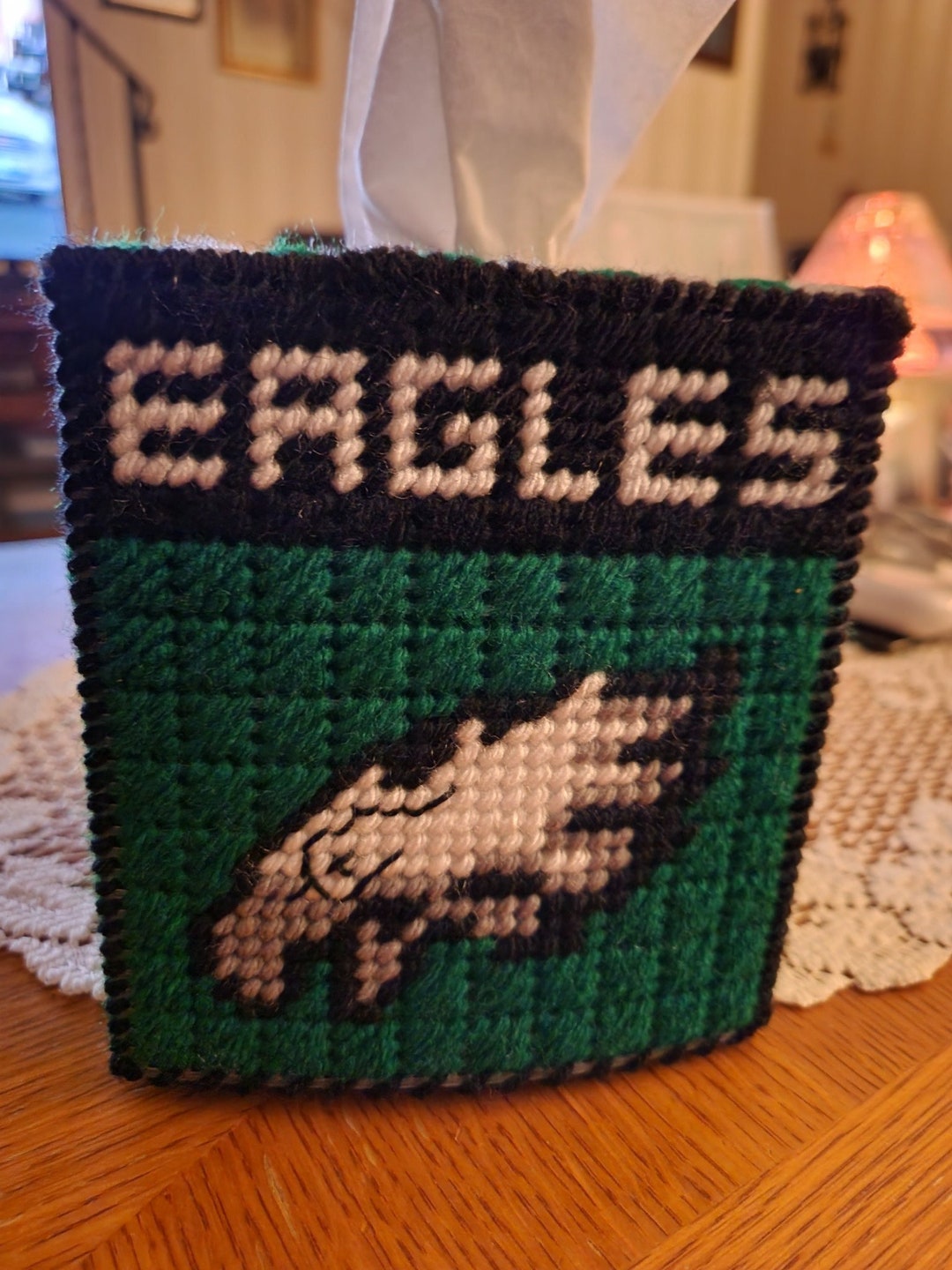 Philadelphia Eagles Tissue Box Cover - Etsy