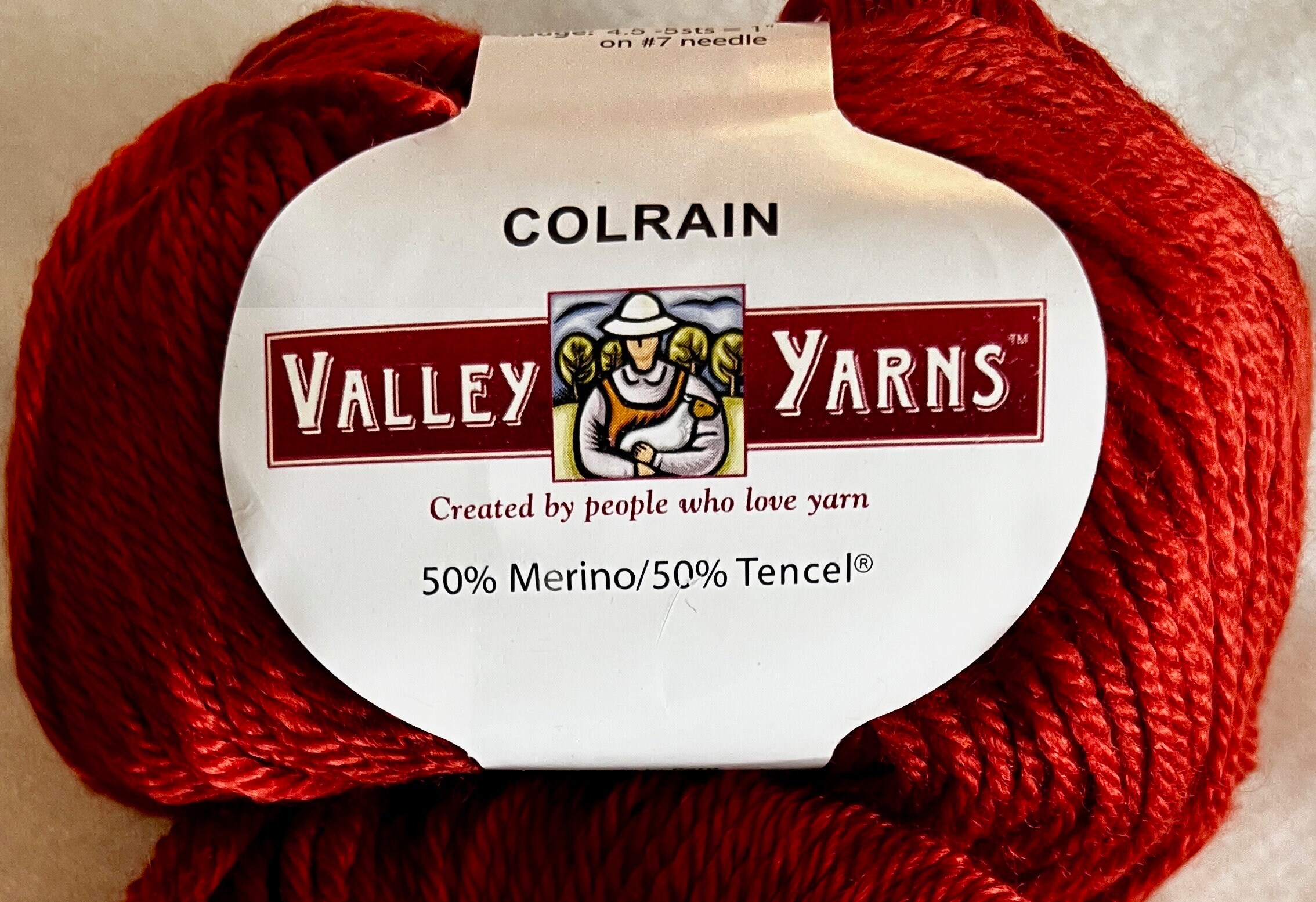 Valley Yarns Colrain Worsted Weight Peruvian, Merino, Tencel. 75 Gr 109 ...