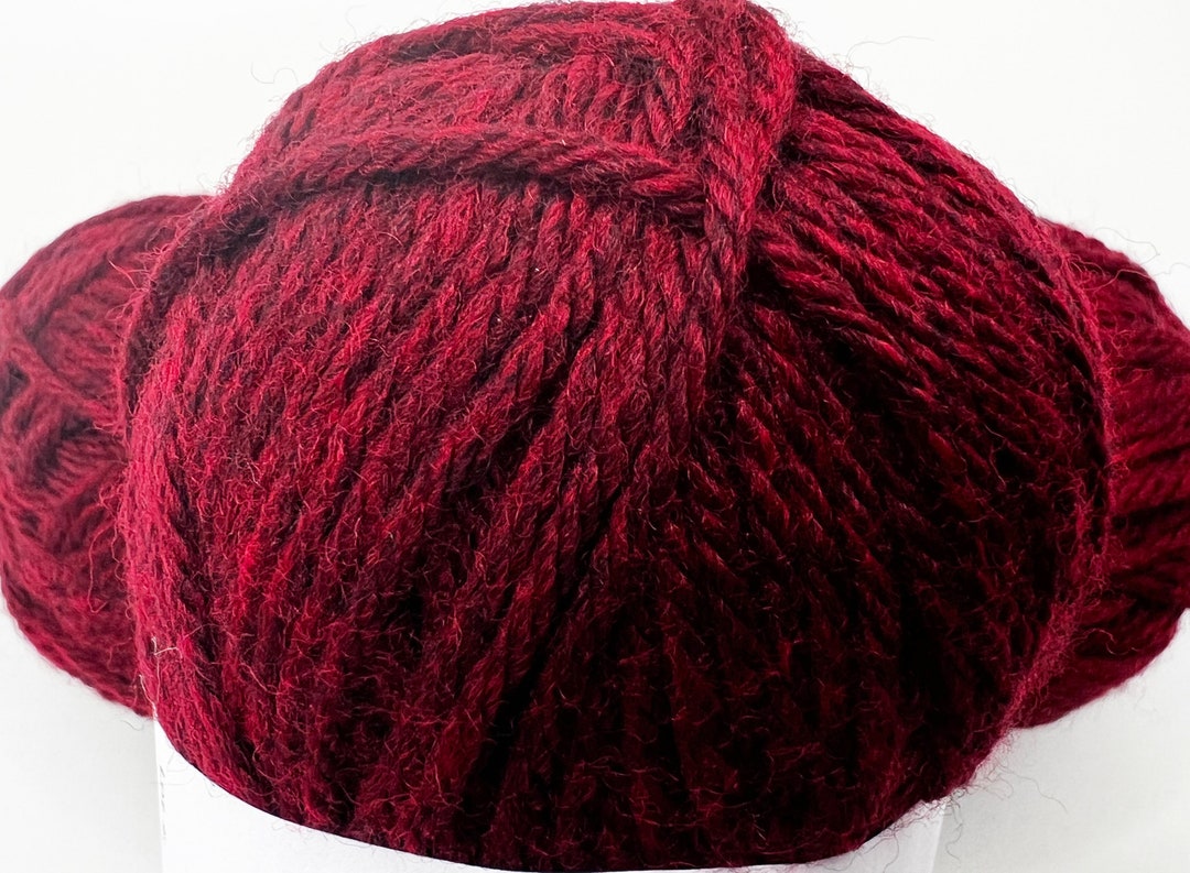Knit Picks Swish DK. Garnet Heather. Superwash Merino From Peru. 75 Gr ...