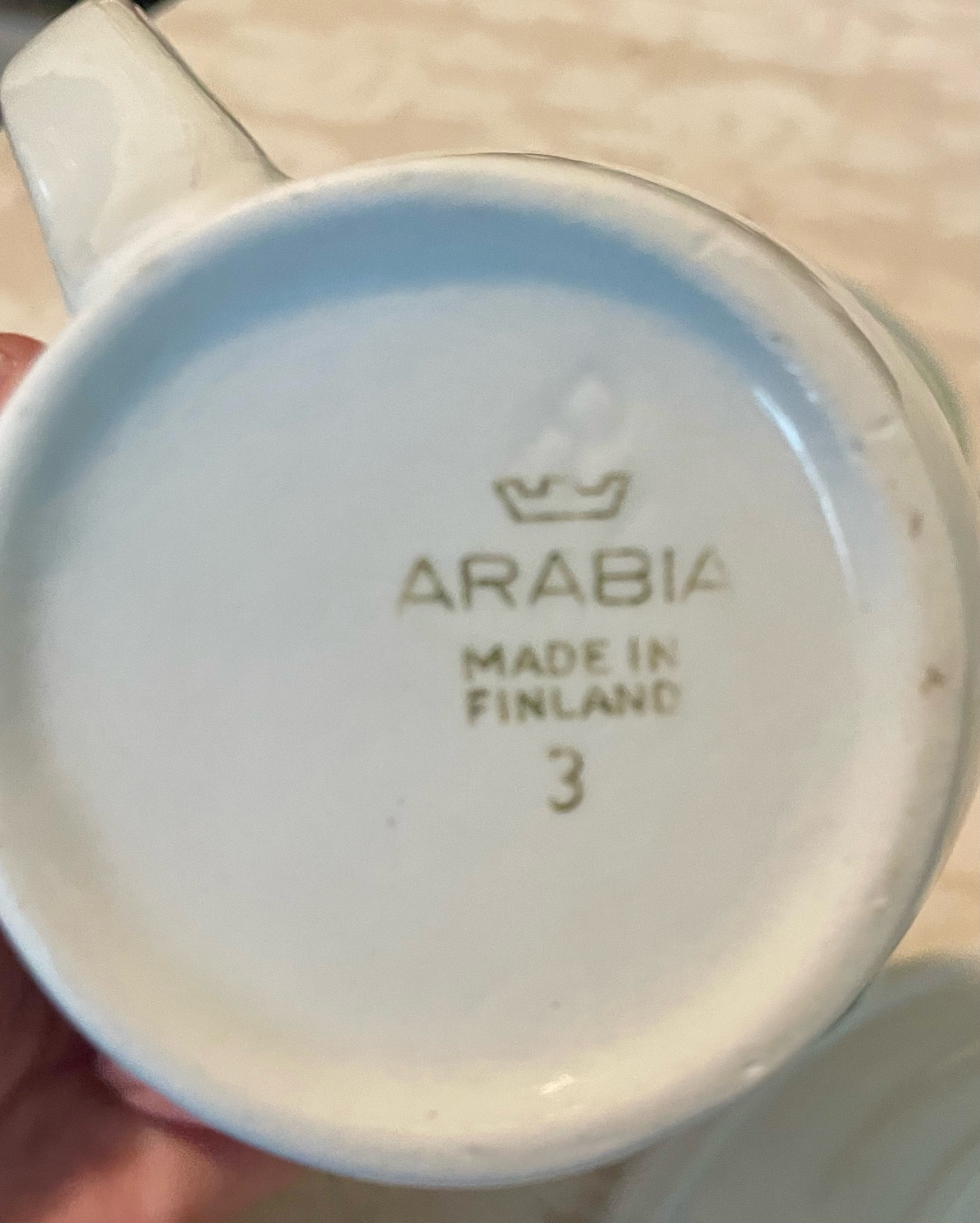 Vintage MCM Arabia Suvi Handpainted Dinnerware - Rare FIND! - Etsy