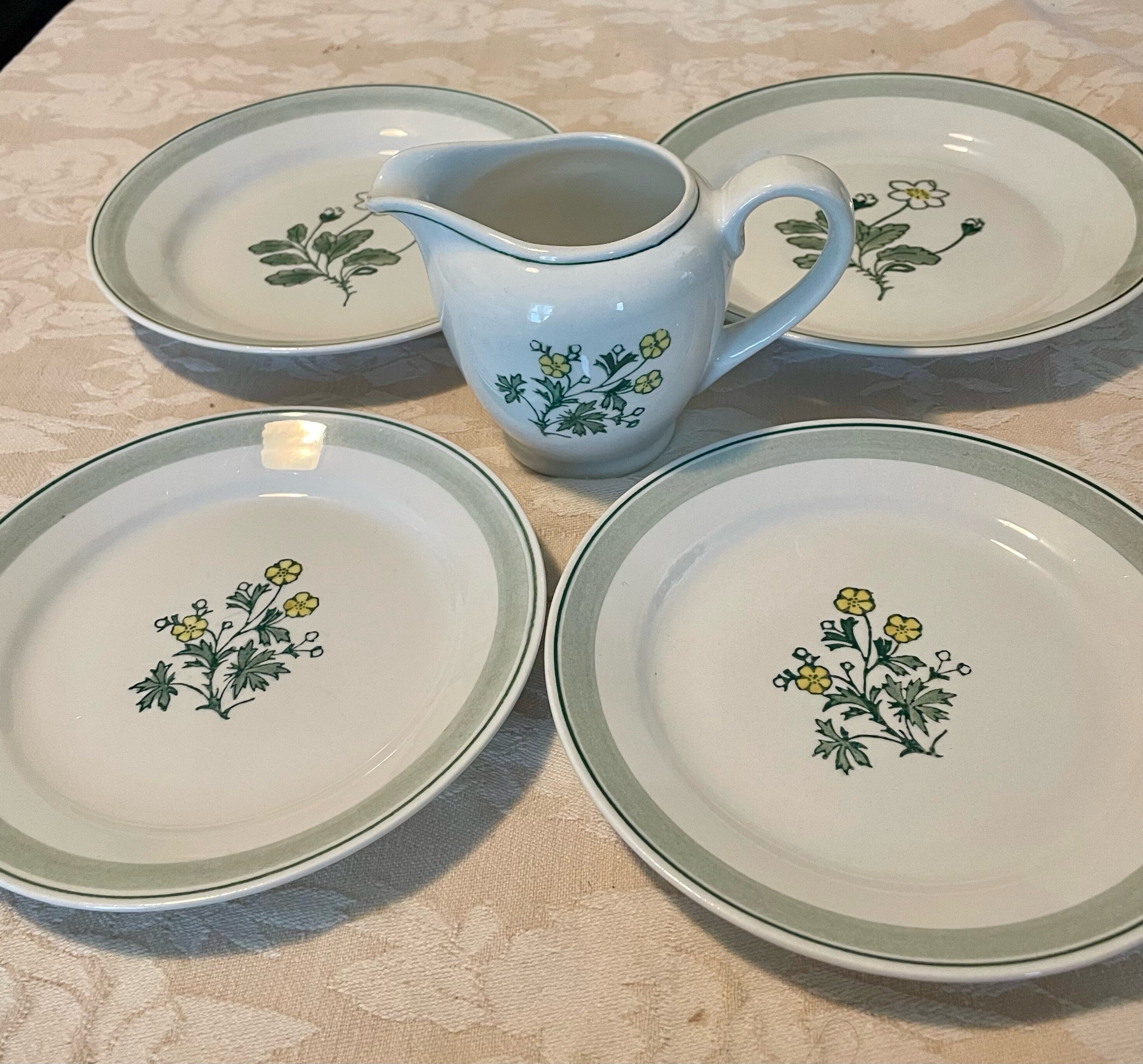 Vintage MCM Arabia Suvi Handpainted Dinnerware - Rare FIND! - Etsy