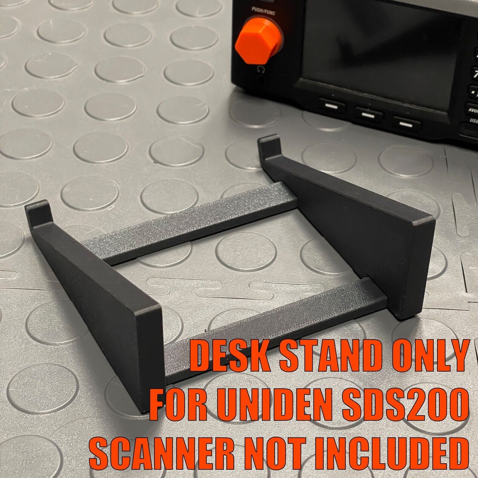 Custom Non-slip Angled Desk Stand for Uniden SDS200 Scanner (RADIO NOT ...