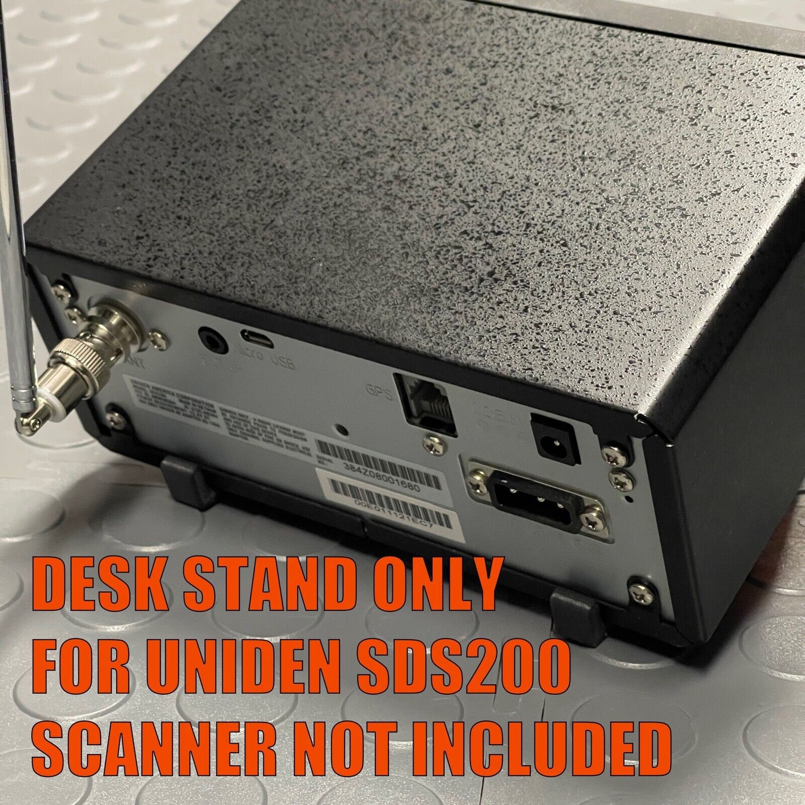Custom Non-slip Angled Desk Stand for Uniden SDS200 Scanner (RADIO NOT ...