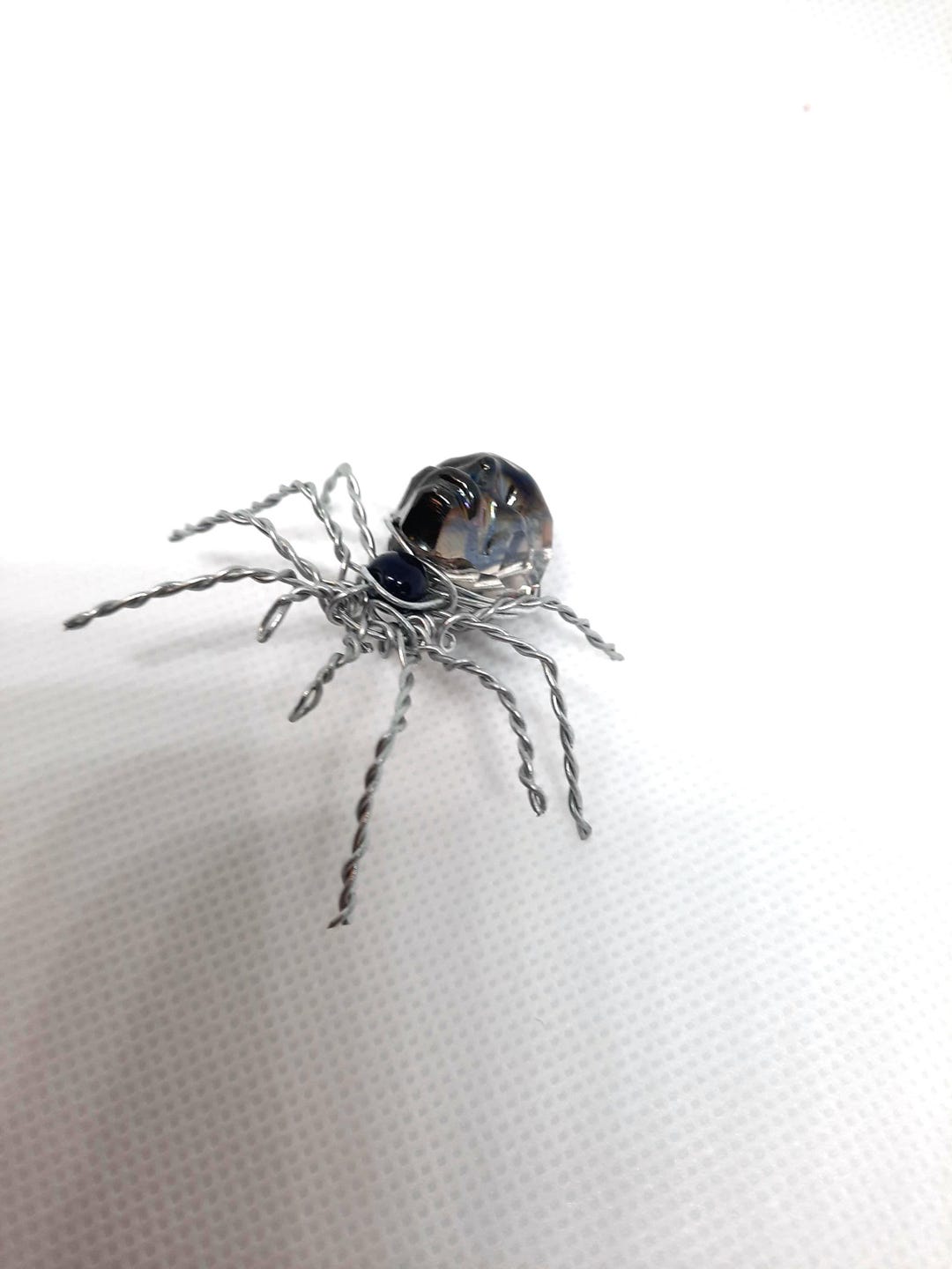 Wire Wrapped Skull Spider Black and Silver - Etsy