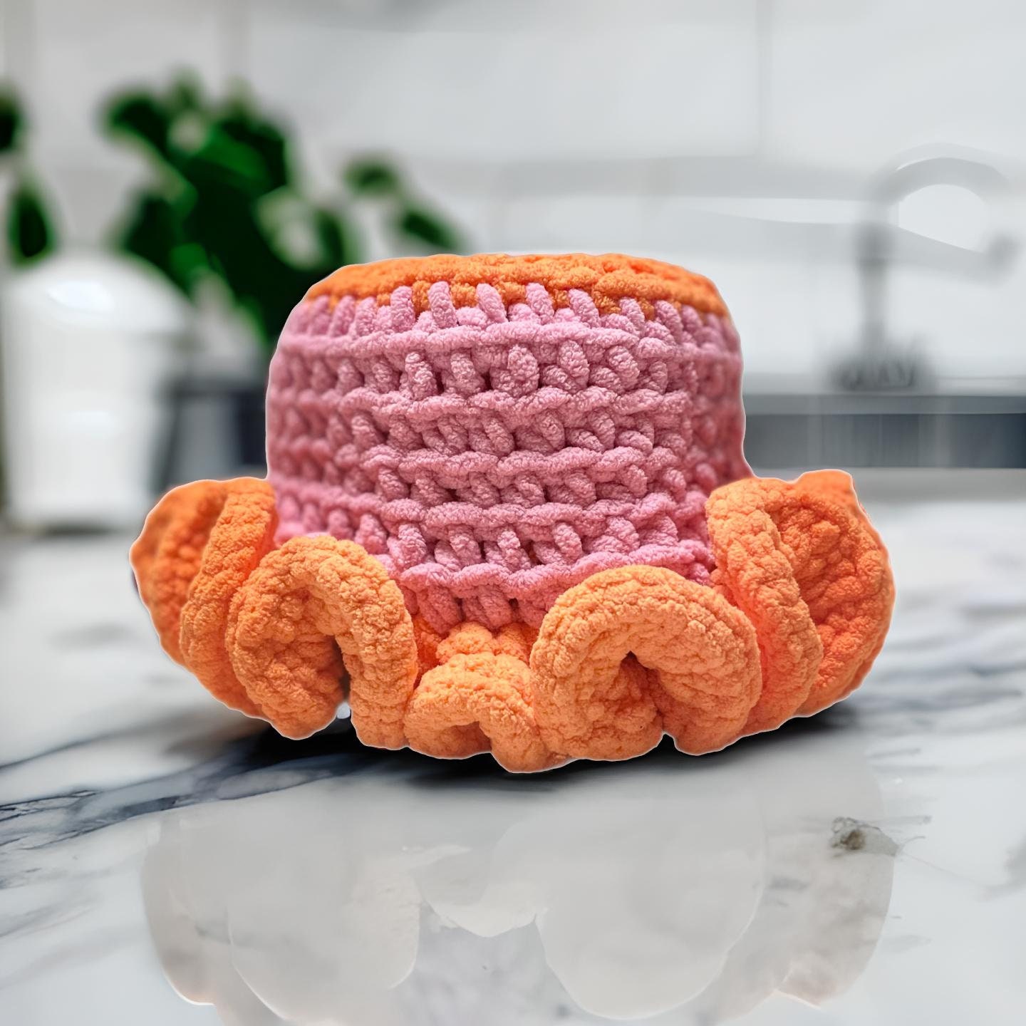 Crochet Bucket Hat Y2K Fashion Handmade 90's Style Hat Wavy Brim Bucket ...