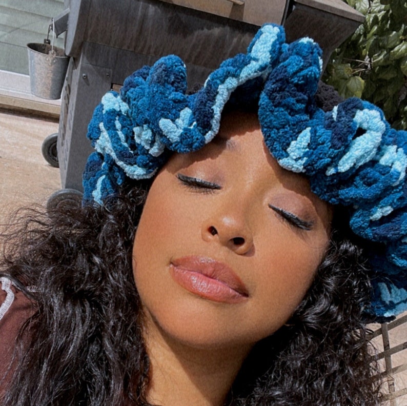 Crochet Bucket Hat Y2K Fashion Handmade 90's Style Hat Wavy Brim Bucket ...