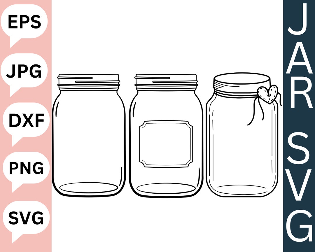 Glas svg Einmachglas svg Kugel Glas svg Einmachglas - Etsy.de