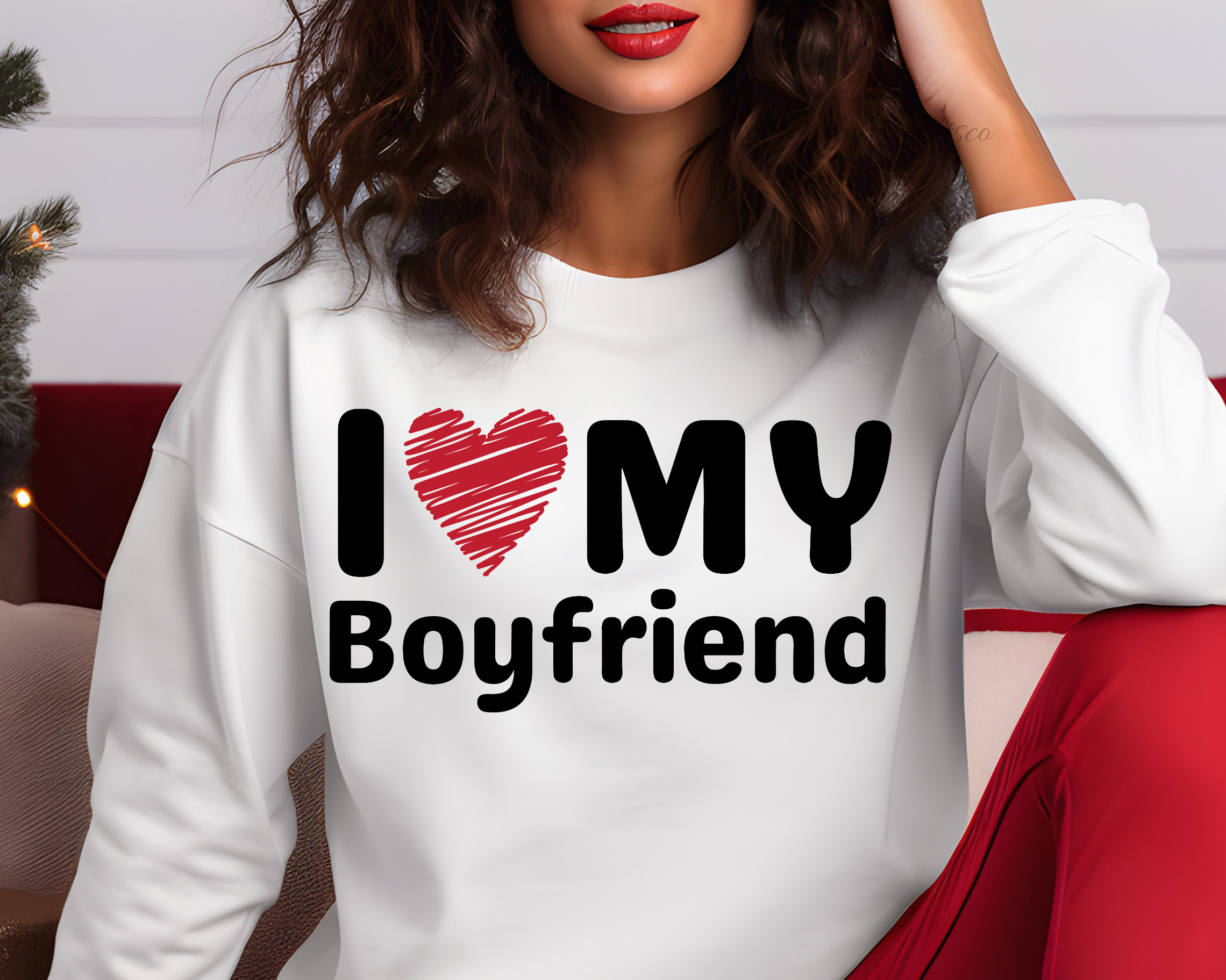 I Love My Boyfriend SVG PNG Heart Svg Valentines Day Svg Happy - Etsy