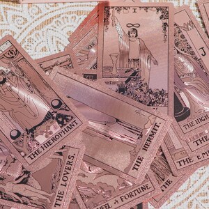 Pink Tarot Deck in Box, Tarot Cards, Oracle Card Deck, Divination Tarot ...