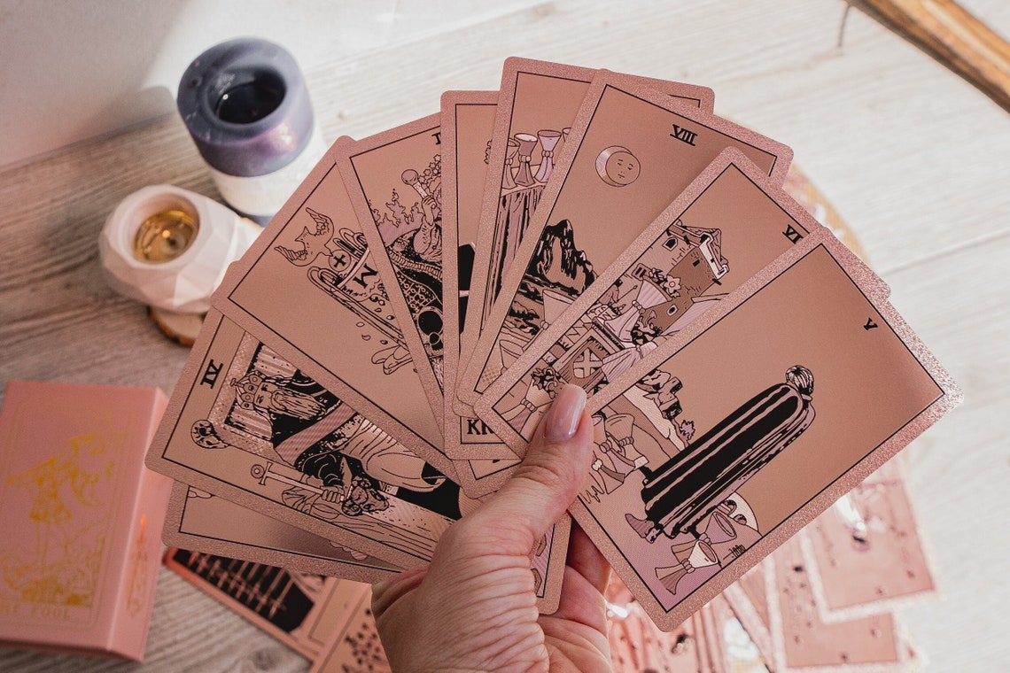 Pink Tarot Deck in Box Tarot Cards Oracle Card Deck - Etsy