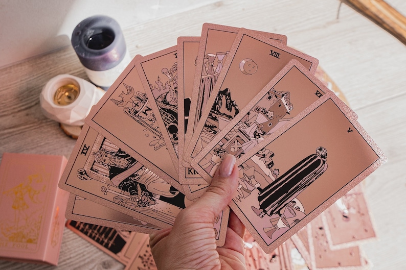 Pink Tarot Deck in Box Tarot Cards Oracle Card Deck - Etsy