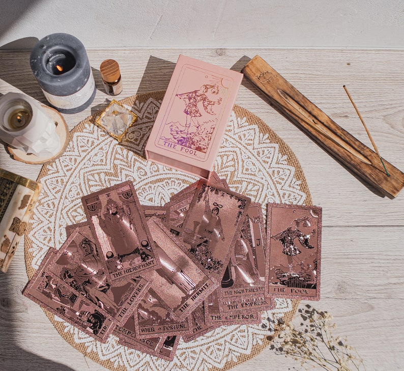 Pink Tarot Deck in Box Tarot Cards Oracle Card Deck - Etsy