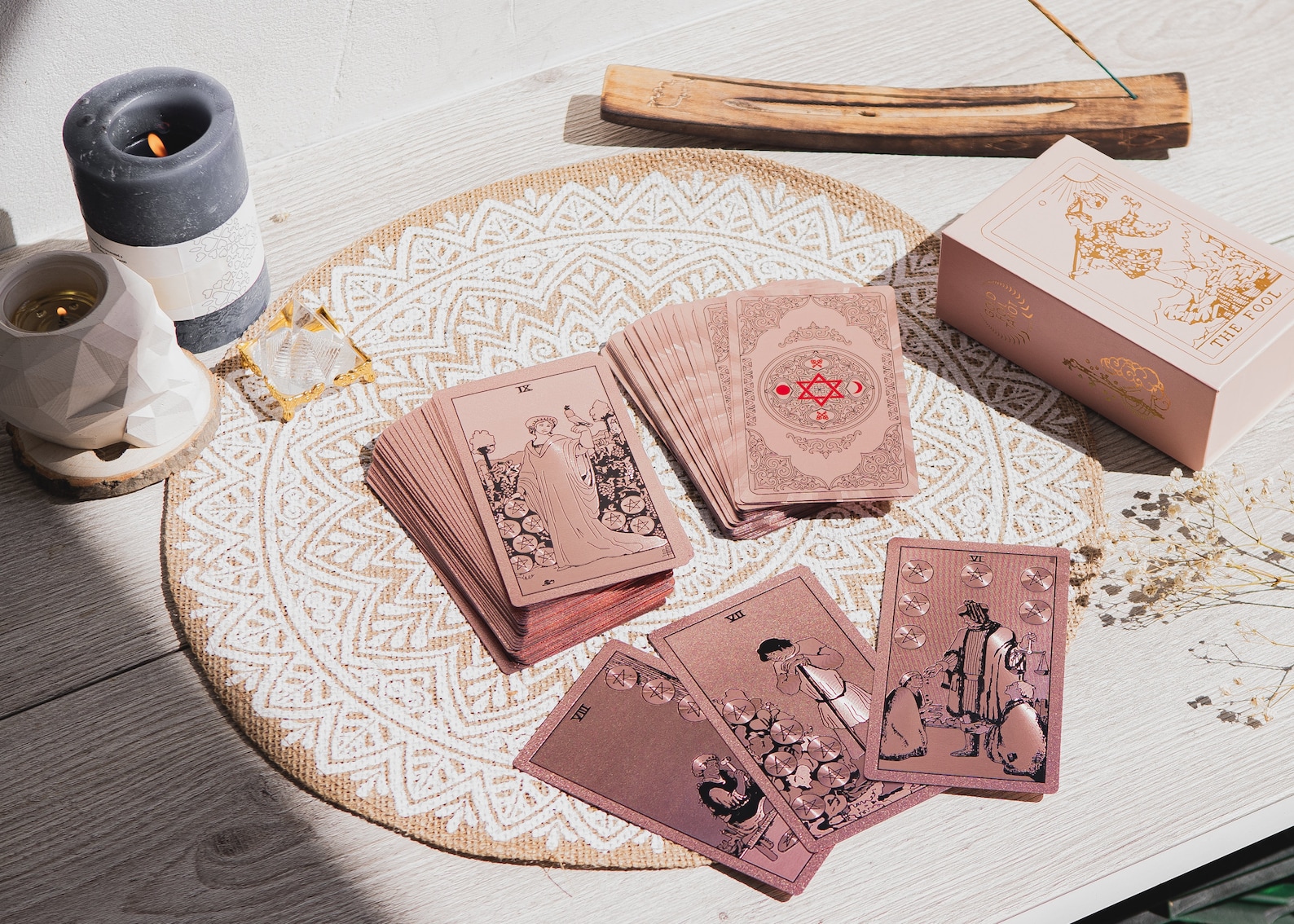 Pink Tarot Deck in Box Tarot Cards Oracle Card Deck - Etsy