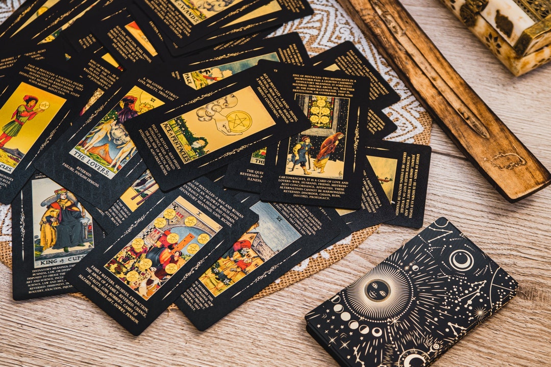 Tarot Deck for Beginners, Tarot Cards With Meaning Guidebook, Learning ...