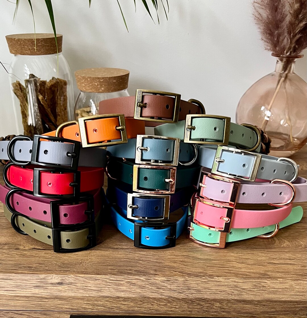 Waterproof Biothane Dog Collar, Custom Dog Collar, Durable Dog Collar ...