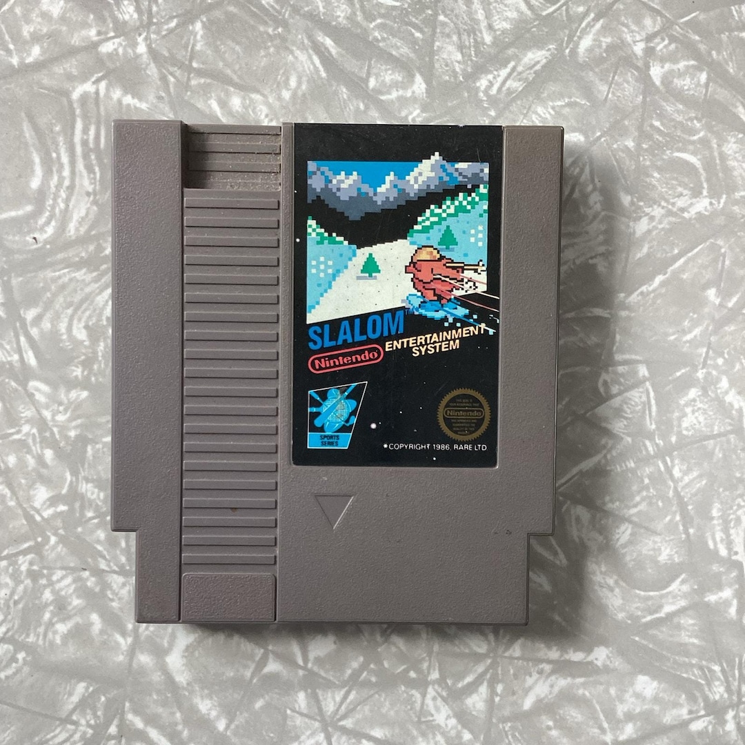 Slalom Nintendo NES 1986 Video Game Cartridge Winter Sports Series - Etsy
