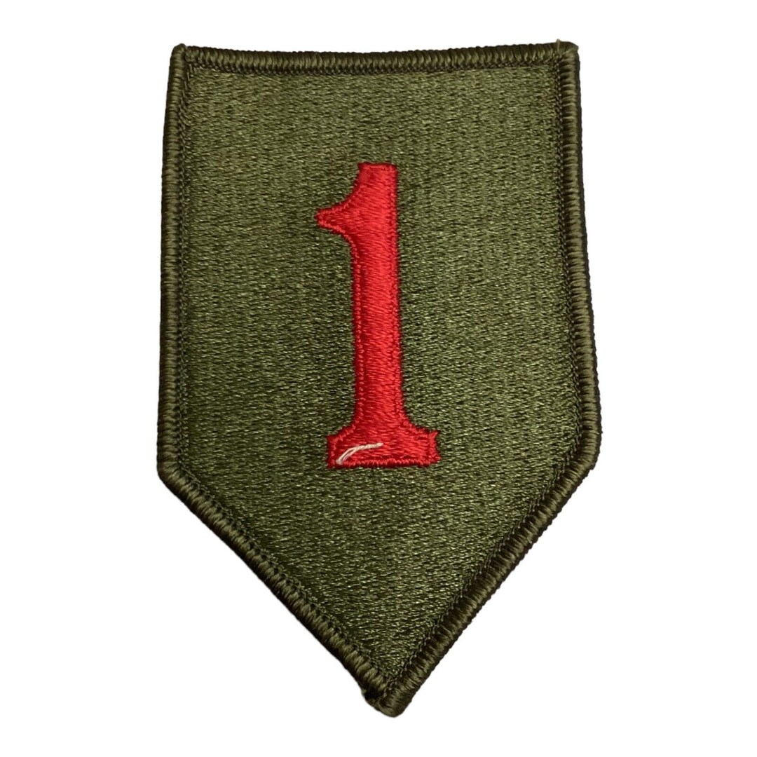 Vintage US Army Shoulder Patch 1st Infantry Big Red Militaria Uniform ...