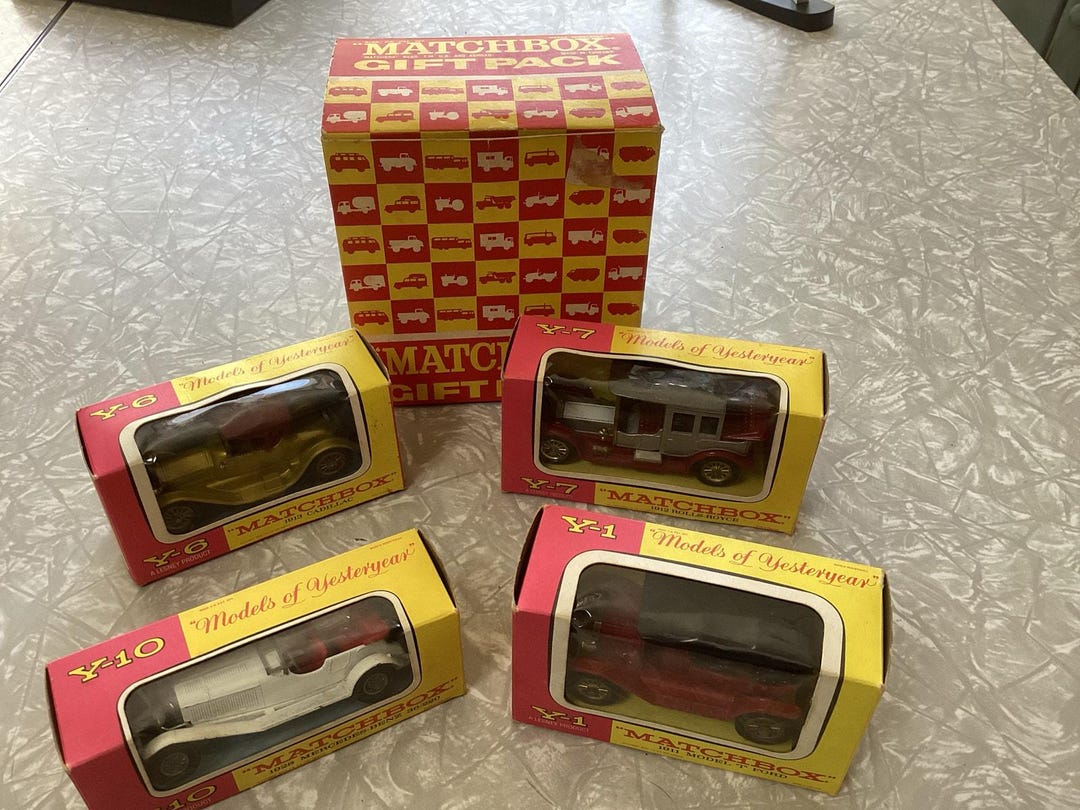 Matchbox Gift Pack Models of Yesteryear Rolls Mercedes Cadillac Ford ...