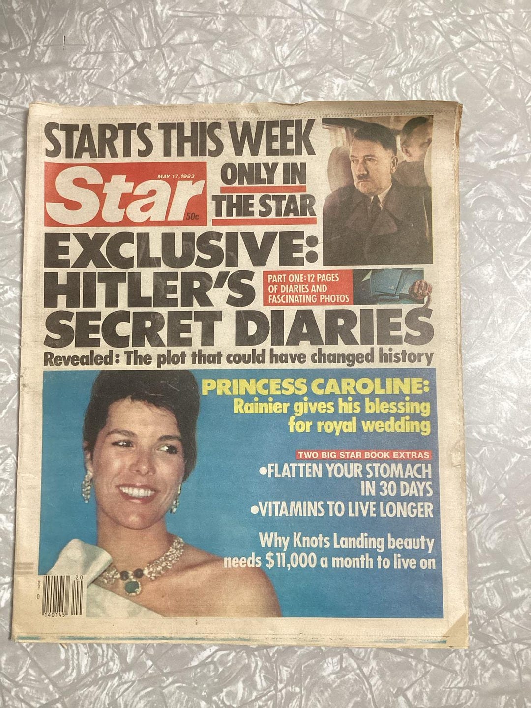 Vintage 1983 Star Tabloid Gossip Magazine Newspaper Princess Caroline ...
