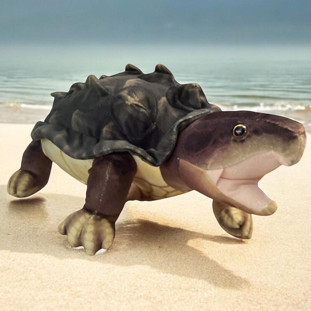 Realistic Eyes Wild Republic Snapping Turtle Stuffed Plush Animal - Etsy