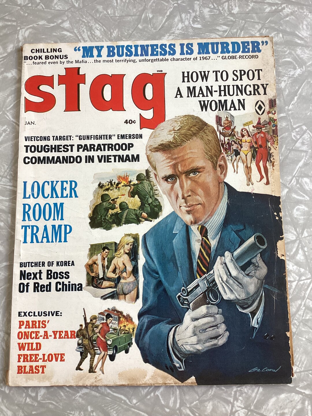 Stag Magazine Adventure January 1967 Stories Photos Mens Interest - Etsy