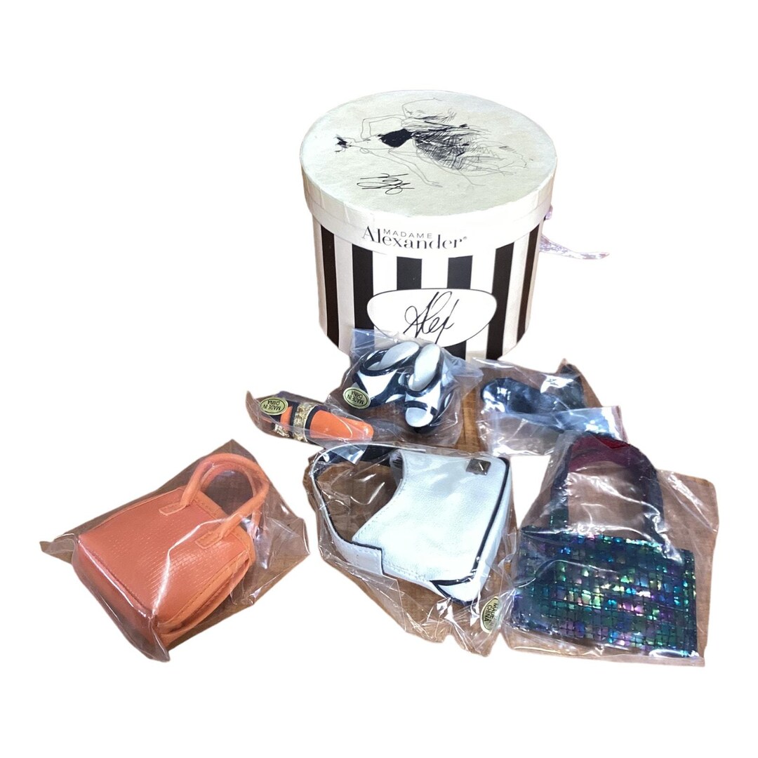 NEW Madame Alexander Alex Hat Box SET Finishing Touches Purses Shoes - Etsy