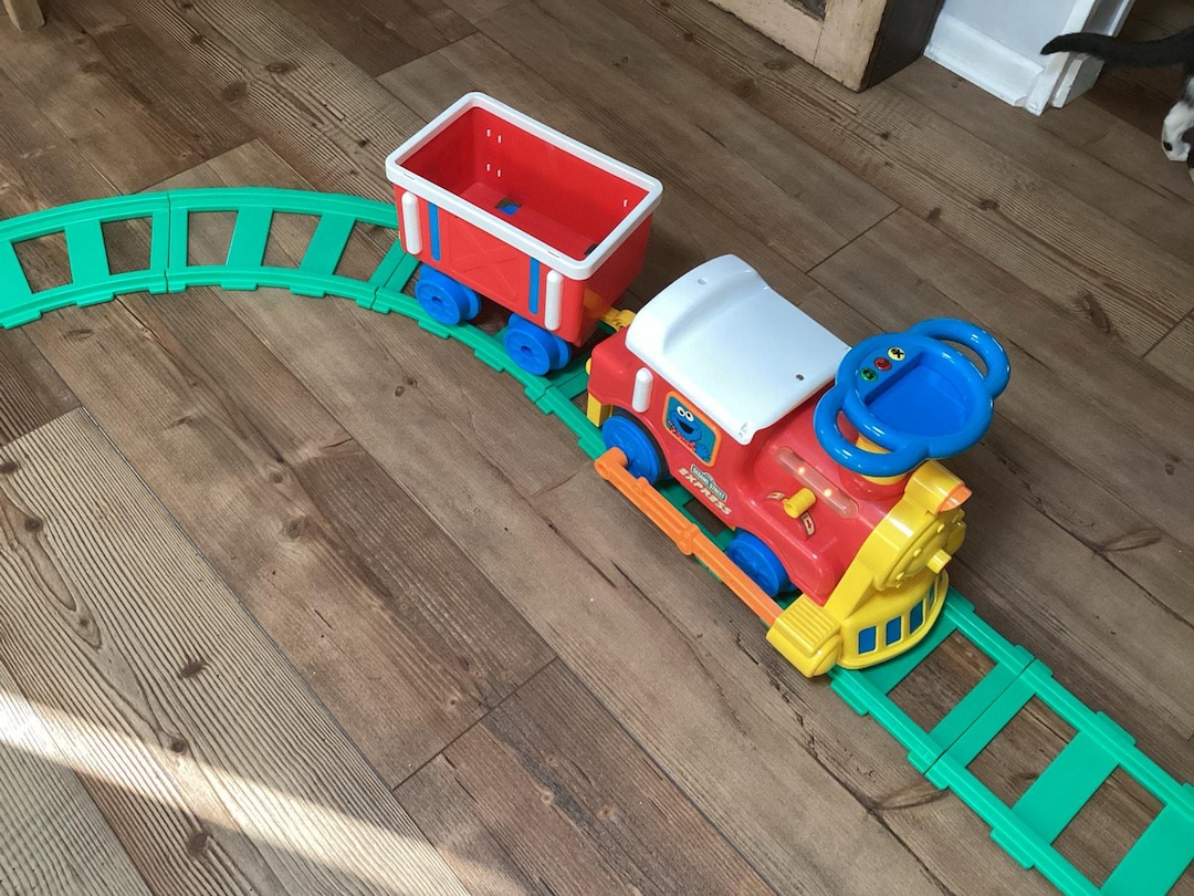 Vintage Sesame Street Express Ride on Train Set Tyco 1995 Pre Owned - Etsy