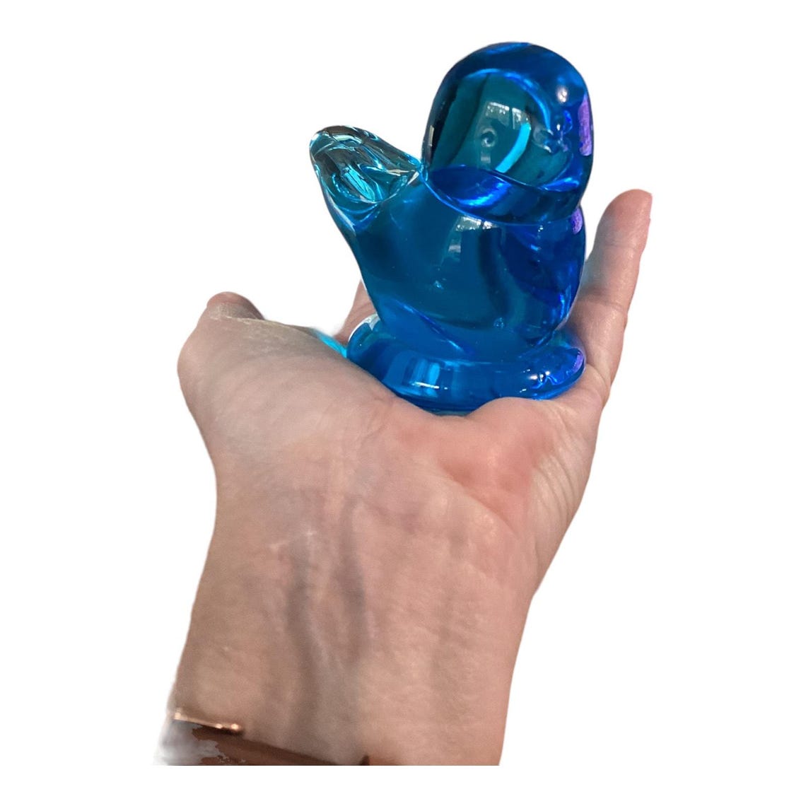 Cobalt Blue Glass Bird Sunny Day Bluebird Ray Ron 2014 Sticker Paper ...