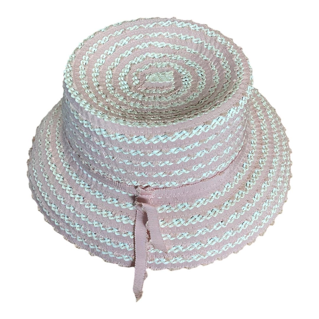 Vintage Little Girls Pink Fancy Hat Church Party Wedding Birthday ...