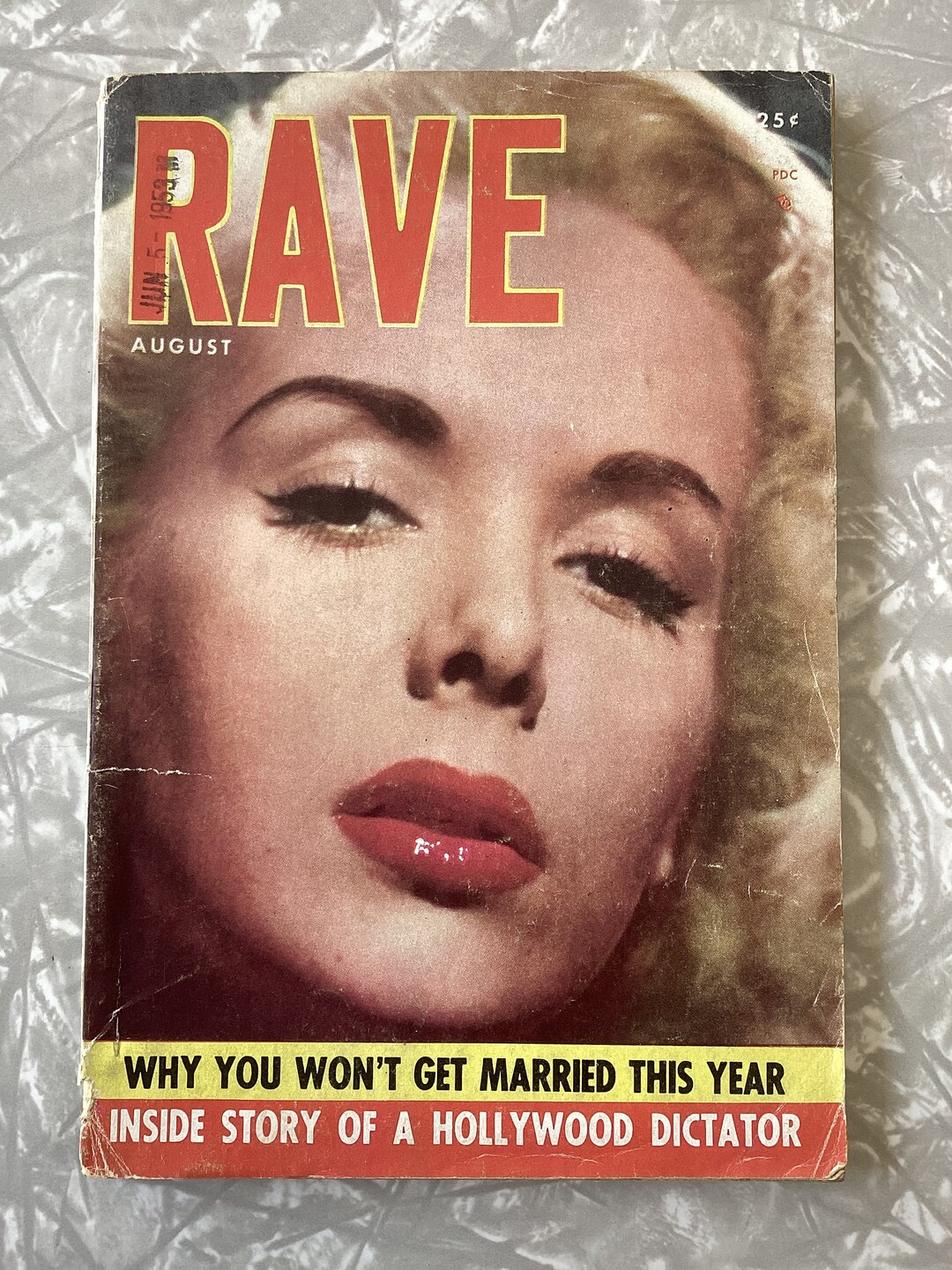 Rave Magazine August 1953 Marilyn Monroe Cover RARE - Etsy