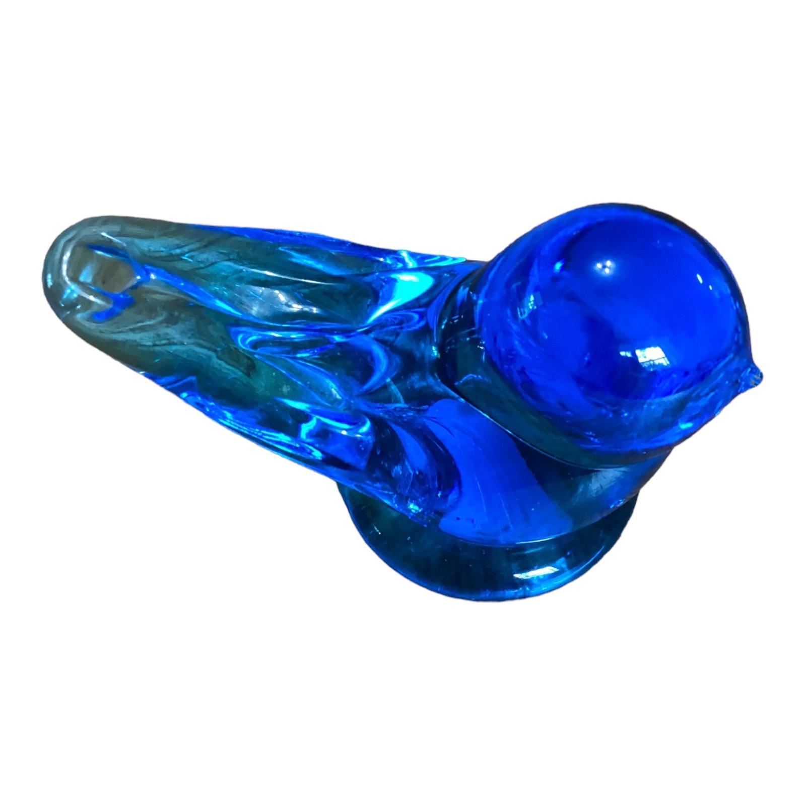 Cobalt Blue Glass Bird Sunny Day Bluebird Ray Ron 2014 Sticker Paper ...