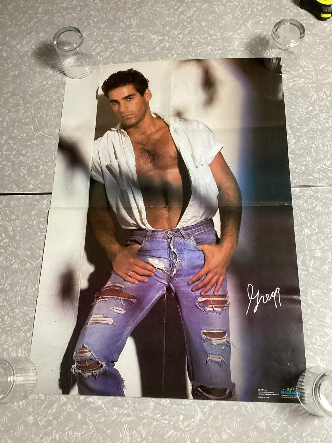 Vintage Hot Beefcake Guy 1988 Poster Gregg Gay Interest - Etsy