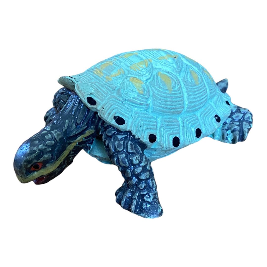 Small Tiny Painted Turtle Figurine Beach Country Shelf Sitter Decor - Etsy
