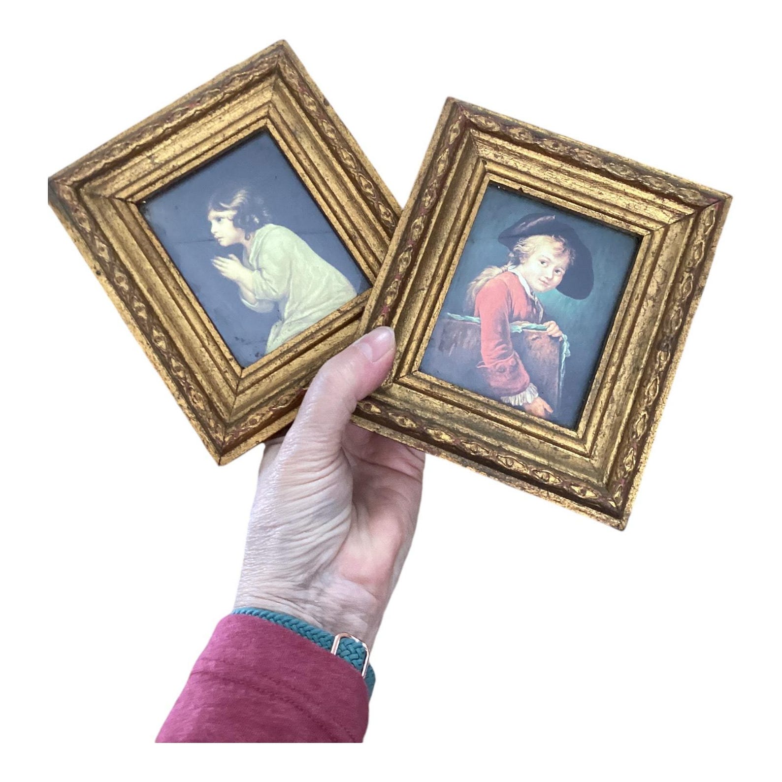 Vintage Framed Italy Infant Samuel Young Scholar Francois-hubert Artist ...