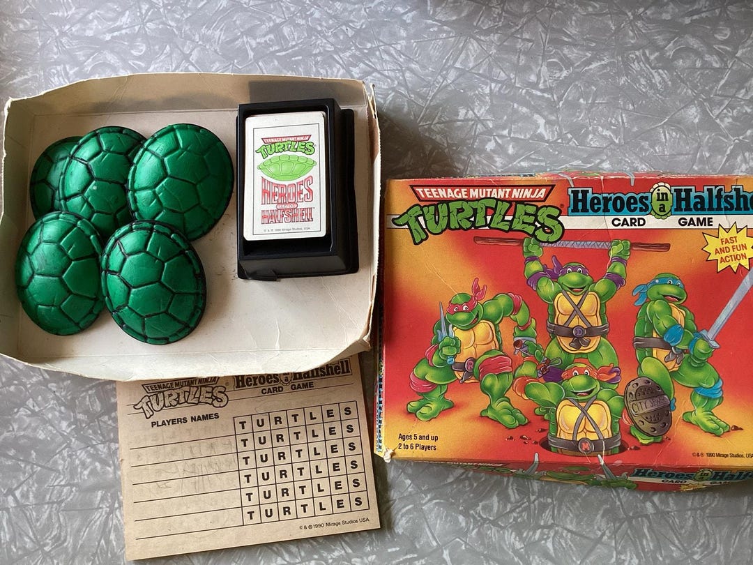 Teenage Mutant Ninja Turtle Heroes in a Half Shell Card Game TMNT 1990 ...