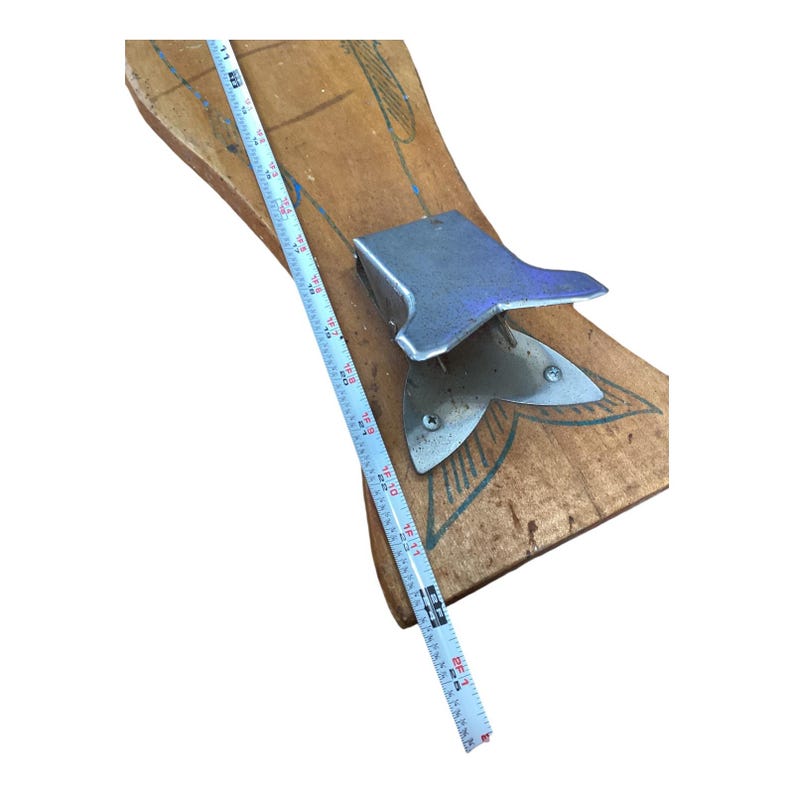 Vintage Wood Fish Fillet Scaling Board With Clamp Cabin Wall Decor ...