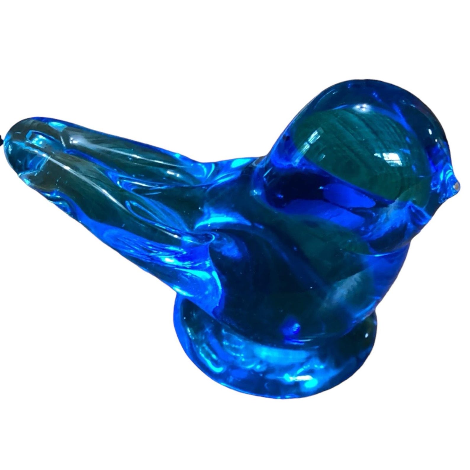 Cobalt Blue Glass Bird Sunny Day Bluebird Ray Ron 2014 Sticker Paper ...