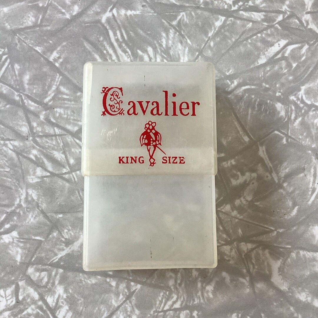 Vtg Empty Plastic Cavalier King Size Cigarette Box Case Princess ...