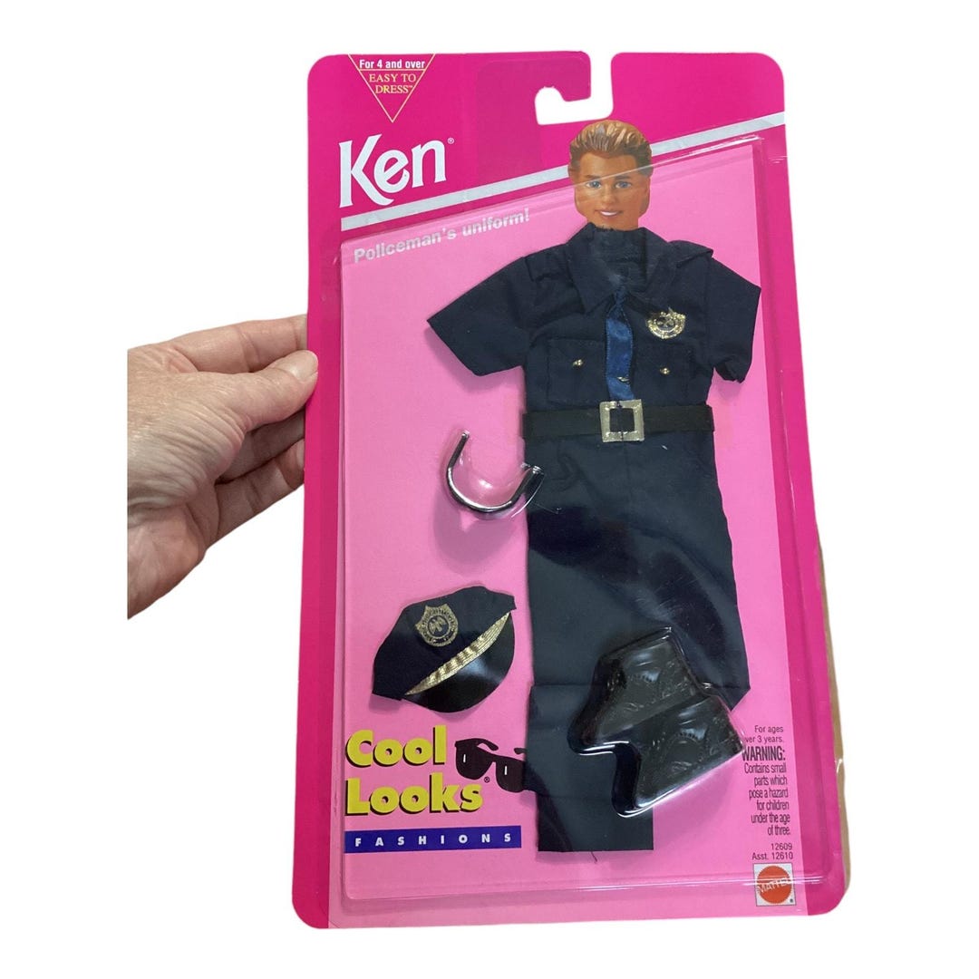Vintage Mattel Ken Doll Outfit NIP NOS 1994 Cool Looks Policeman - Etsy
