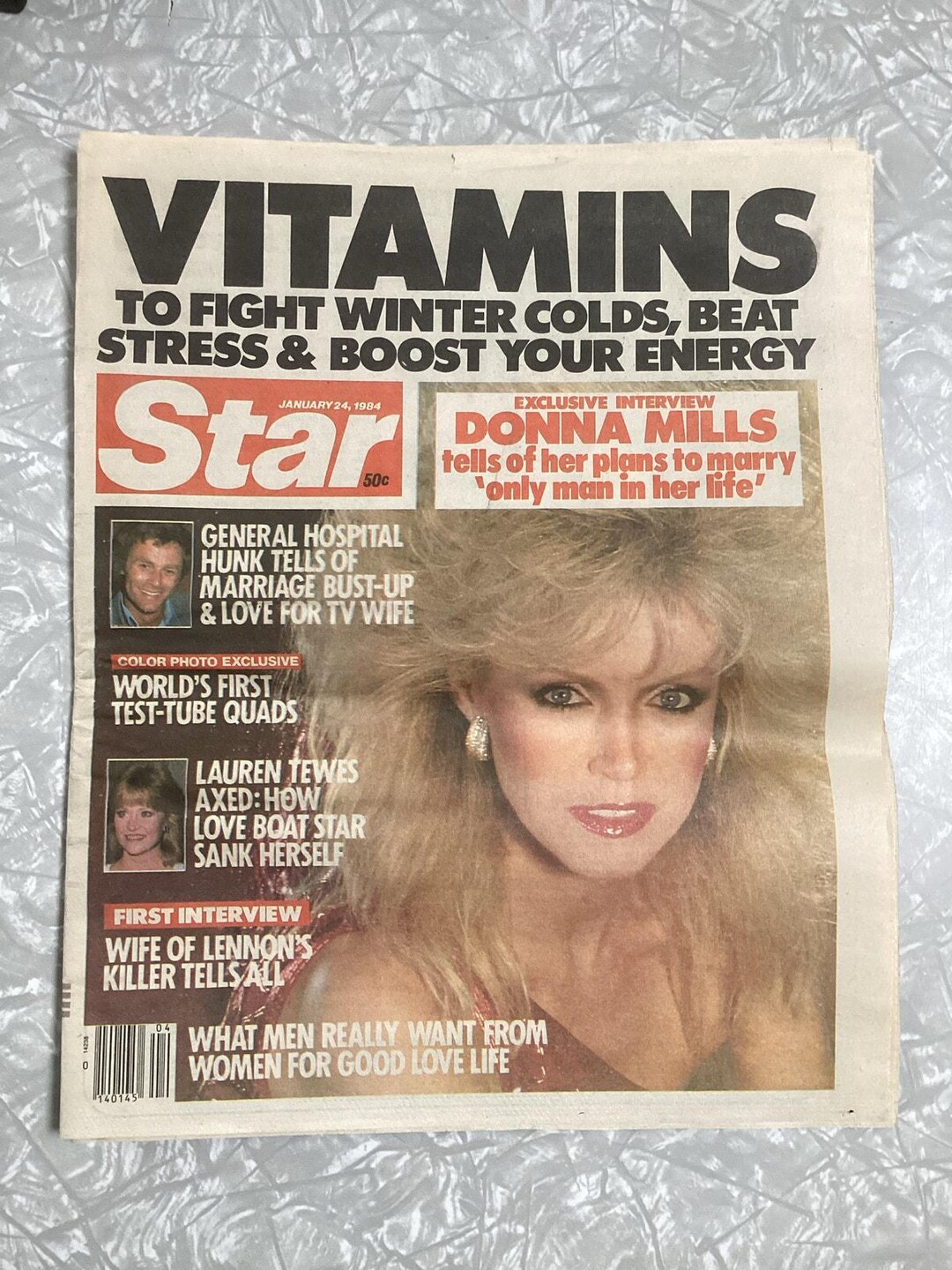 Vintage 1984 Star Tabloid Gossip Magazine Newspaper Donna Mills Cover ...