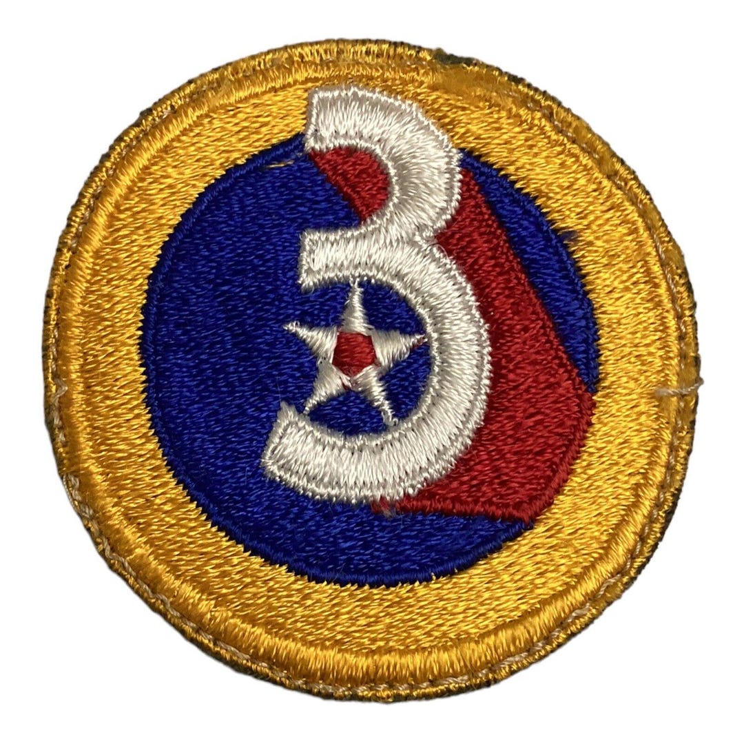 WW2 Usaaf Us 3rd Third Army Air Corps Patch Badge USA Military World ...