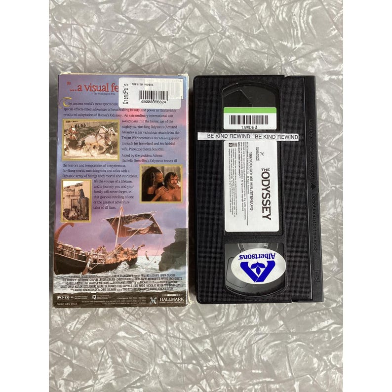 The Odyssey VHS 1997 Armand Assante Greta Scacchi Hallmark ...