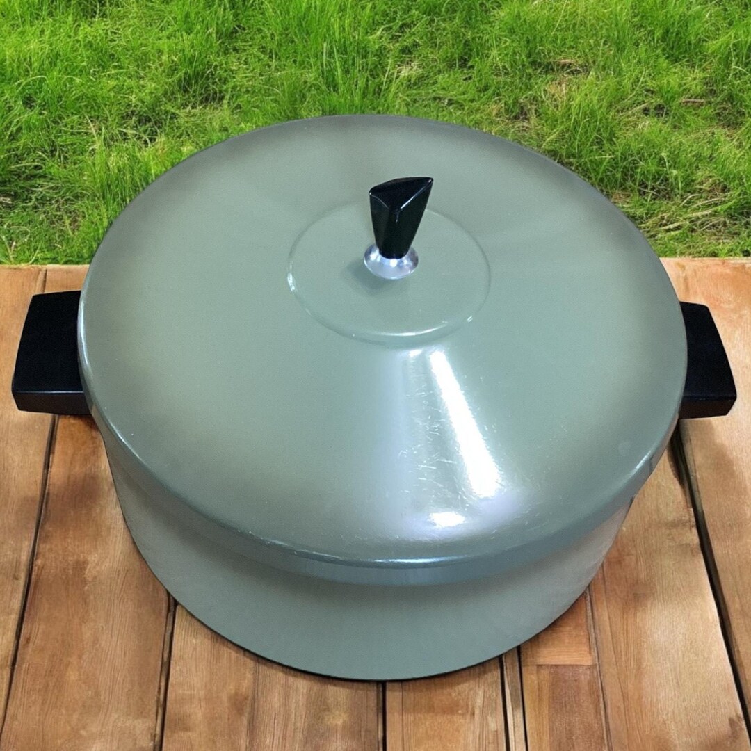 Vintage Regal PRINCESS Avocado Green Aluminum Stock Pot Dutch Oven Lid ...