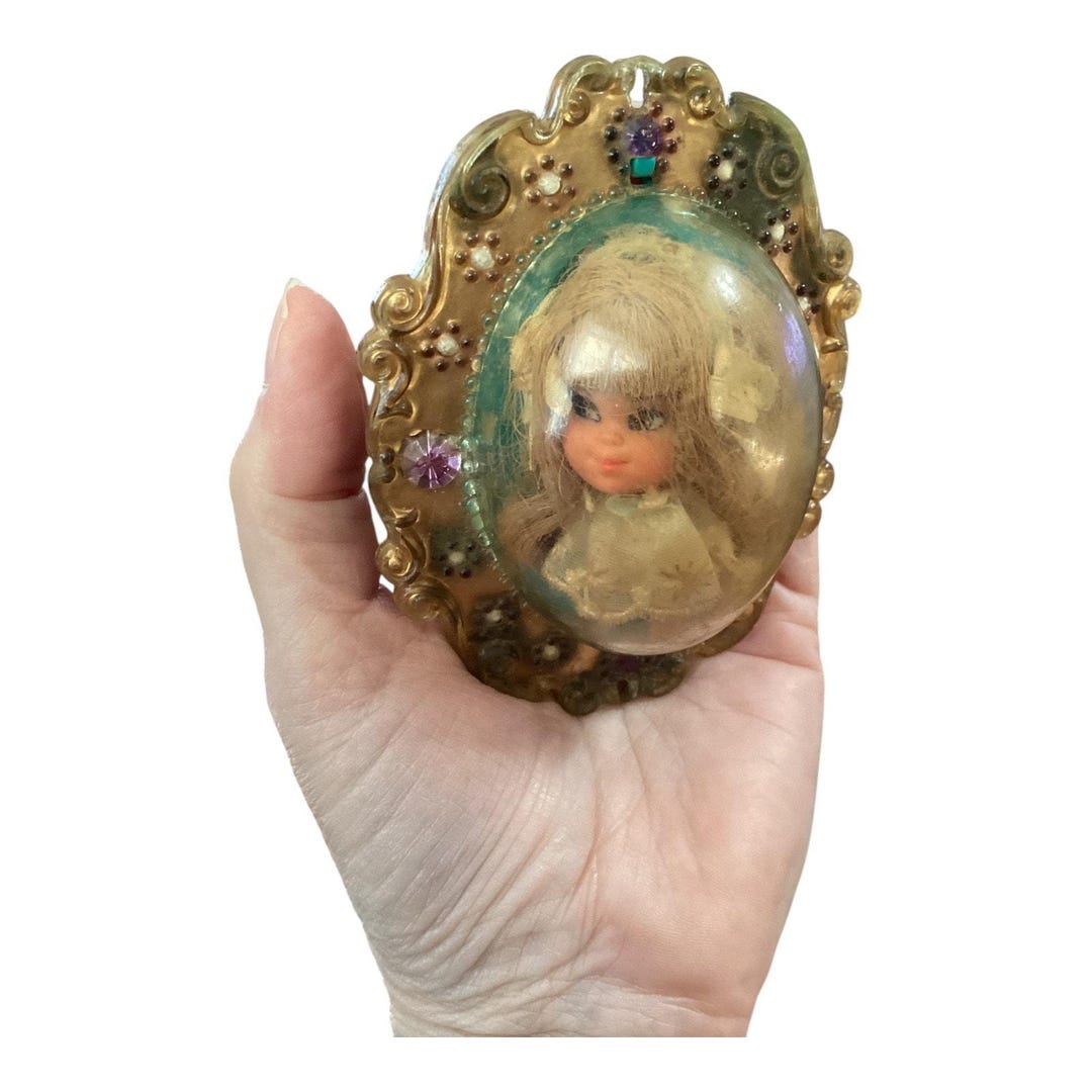 Liddle Kiddle Lucky Locket Lou 2” Doll Vintage 1966 Hong Kong Mattel - Etsy