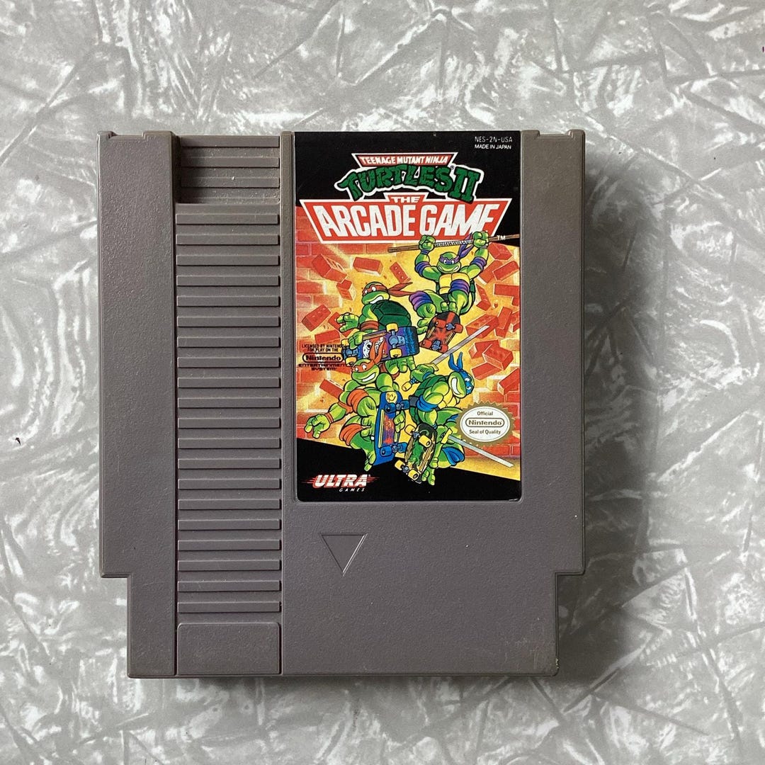 Nintendo NES Teenage Mutant Ninja Turtles Arcade Game Cartridge - Etsy