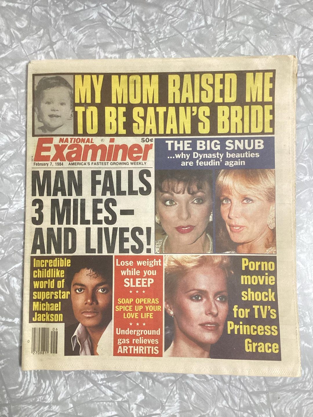 Vintage 1984 Examiner Tabloid Gossip Magazine Newspaper Dynasty Cover ...