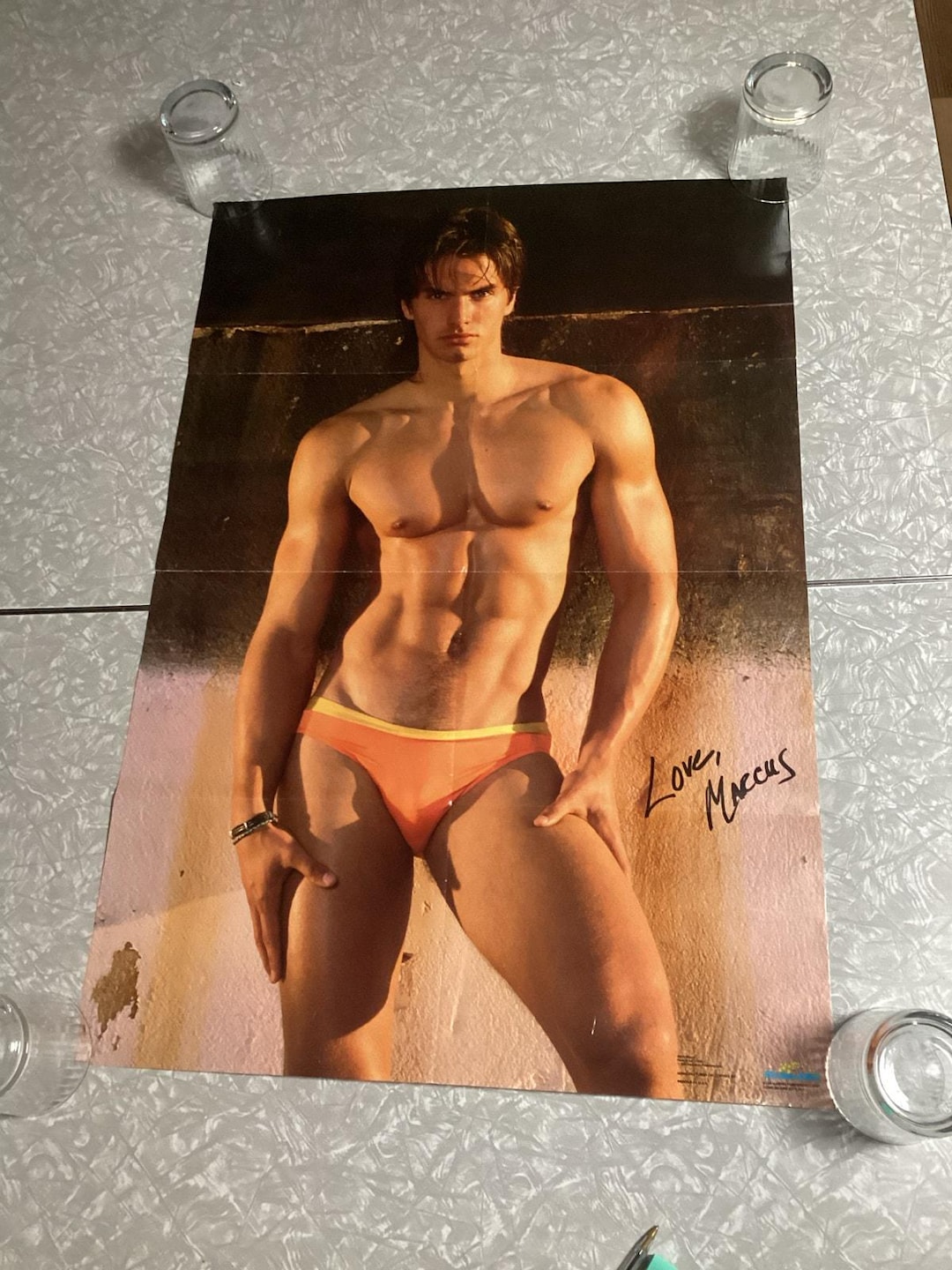 Vintage Hot Beefcake Guy 1989 Poster Marcus Gay Interest - Etsy