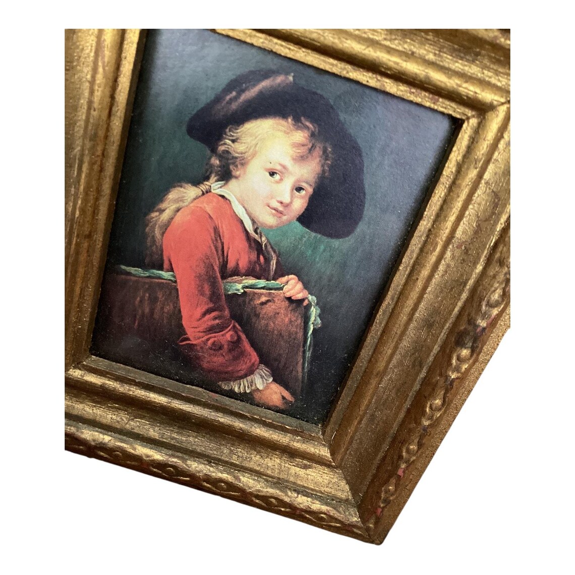 Vintage Framed Italy Infant Samuel Young Scholar Francois-hubert Artist ...