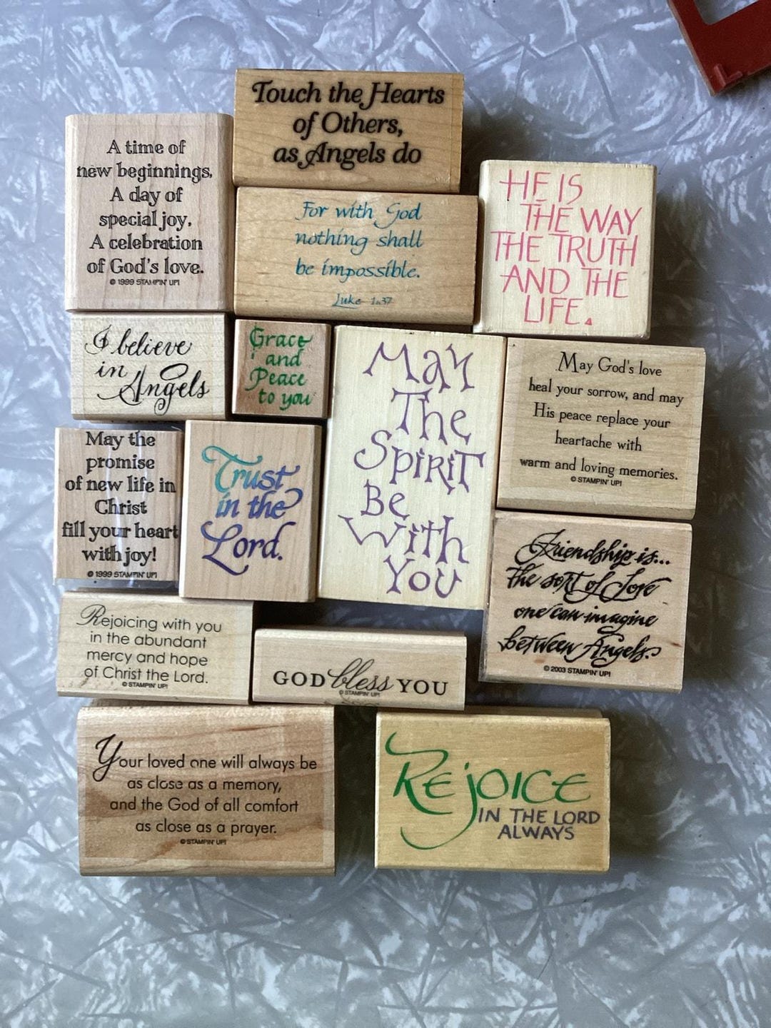 Lot of 15 Stamp Blocks Religious Christian Bible Christ Stamping Set - Etsy